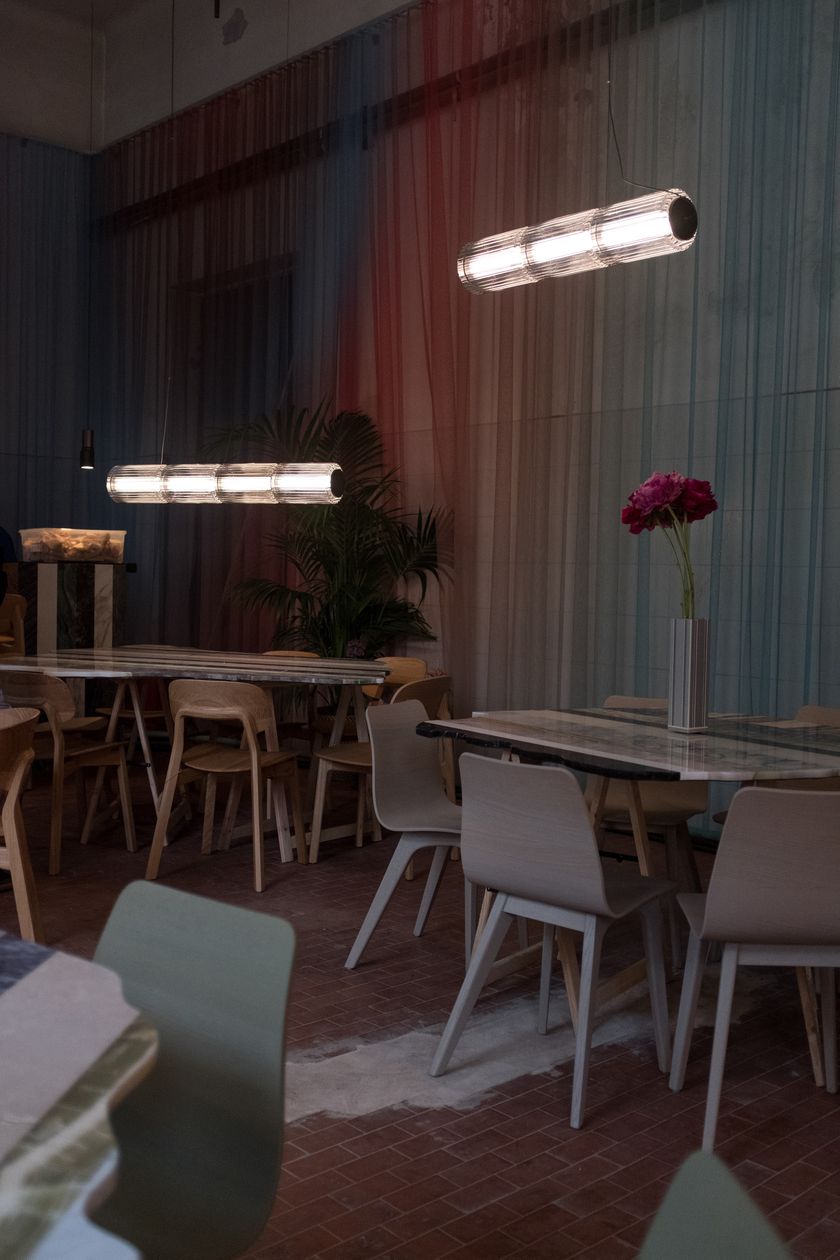 COLUMN 175 HORIZONTAL Pendant lamp By A-N-D | design Lukas Peet