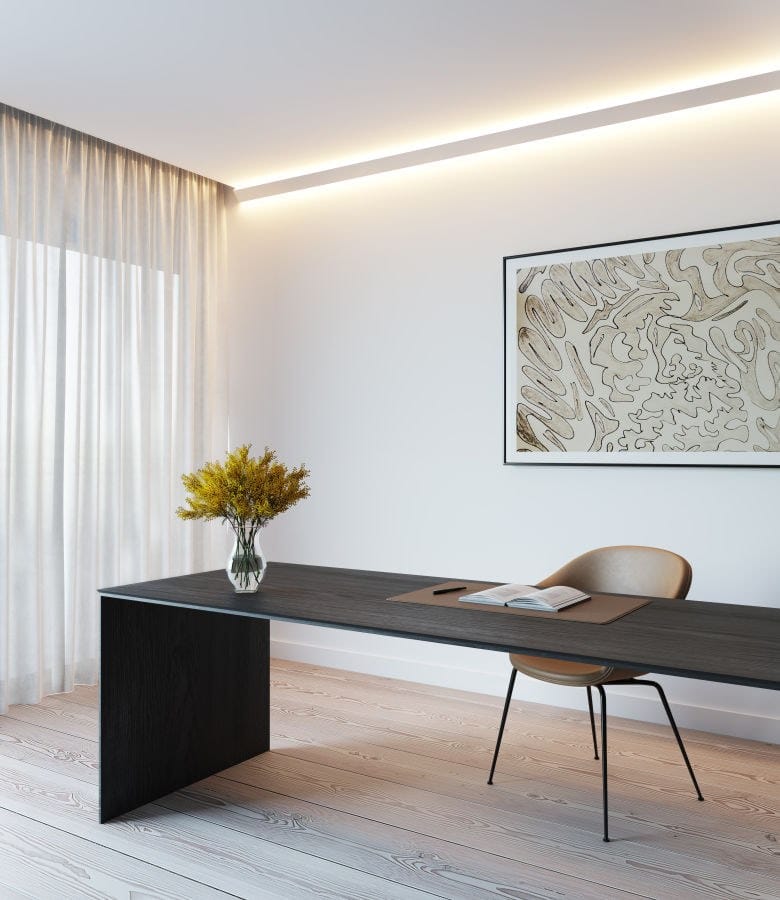 Aluminium linear lighting profile for LED modules COMO CORNER CURVED ...