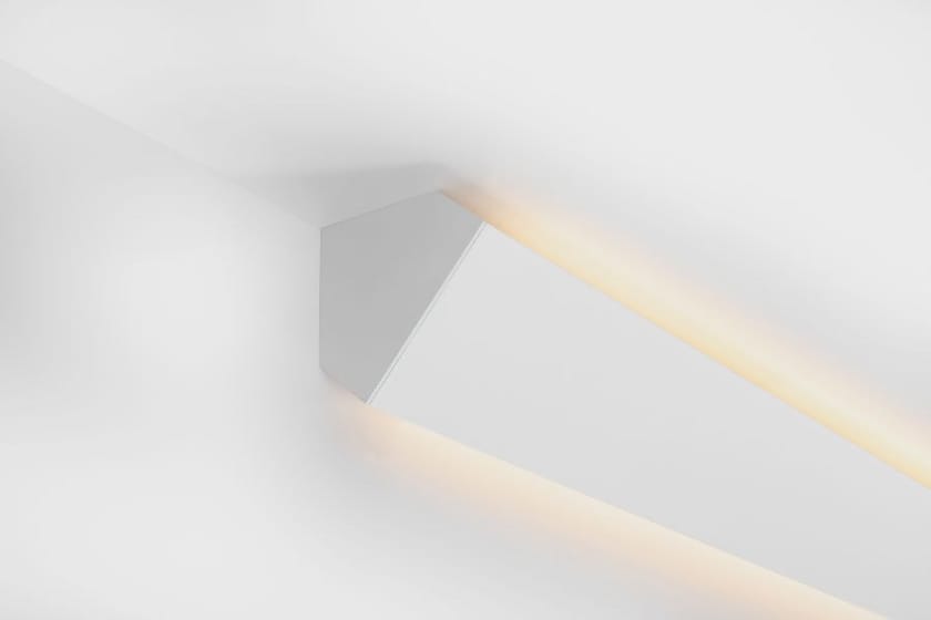 Aluminium linear lighting profile for LED modules COMO CORNER CURVED ...