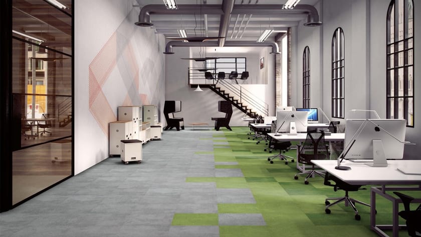 Nylon® carpet tiles COMPOSURE By Interface®