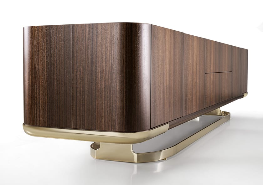 CONCORD Double-sided wooden sideboard with doors and drawers By Longhi ...