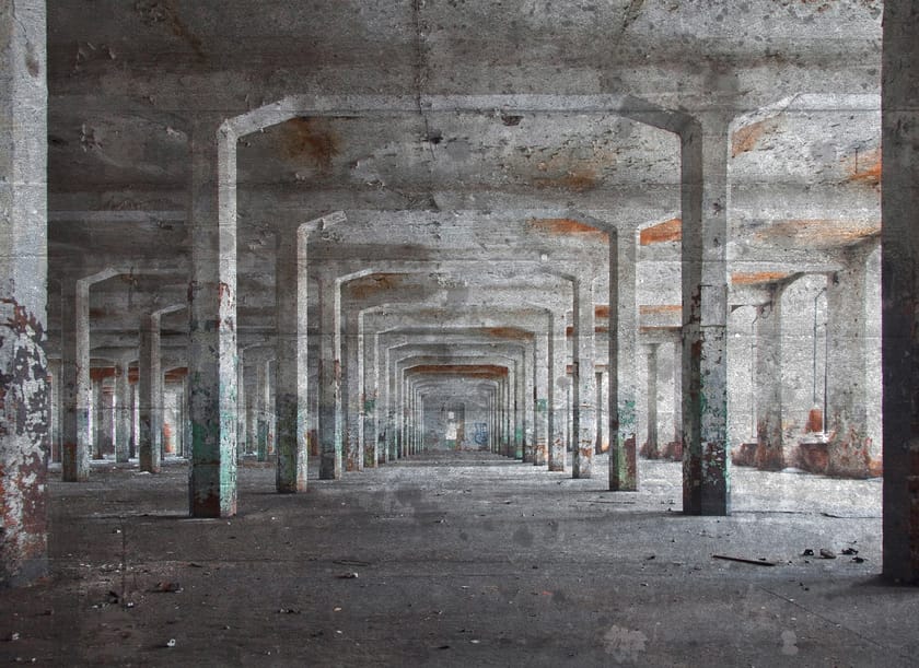 CONCRETE POSTS Wallpaper By Architects Paper