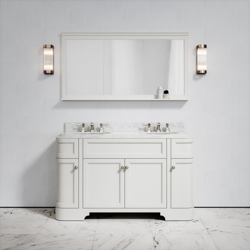 CONNAUGHT | Double vanity unit Floor-standing double wooden vanity unit ...