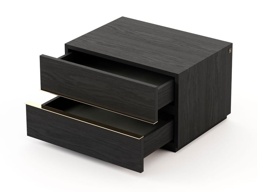 CONNOR Oak bedside table with drawers By Laskasas