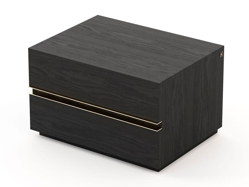 CONNOR Oak bedside table with drawers By Laskasas