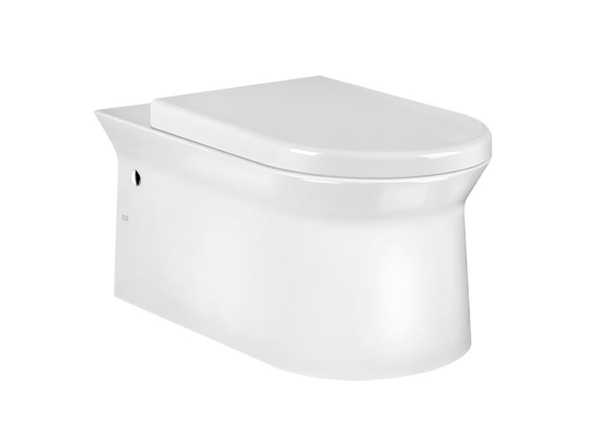 Wall-hung ceramic bidet CONO SANITARY 45935 By Gessi design Prospero Rasulo