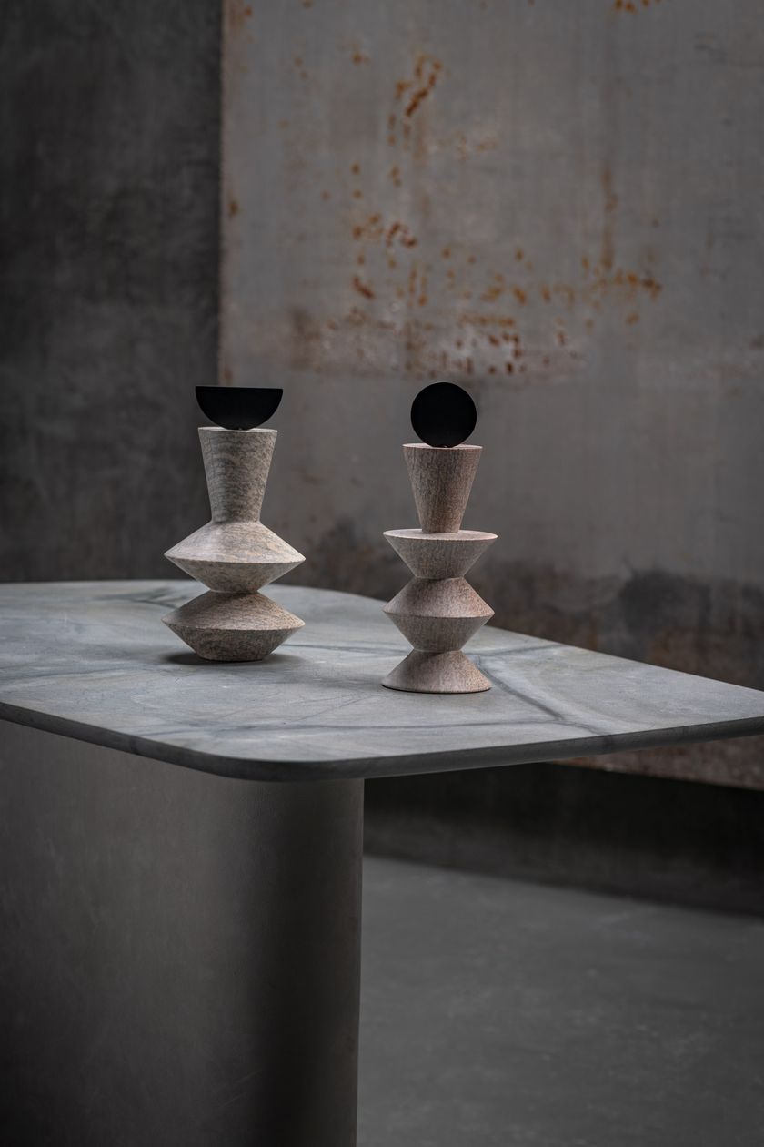 FORMS AND FUNCTIONS Natural stone sculpture By Gardeco Objects | design Tatiana Queiroz
