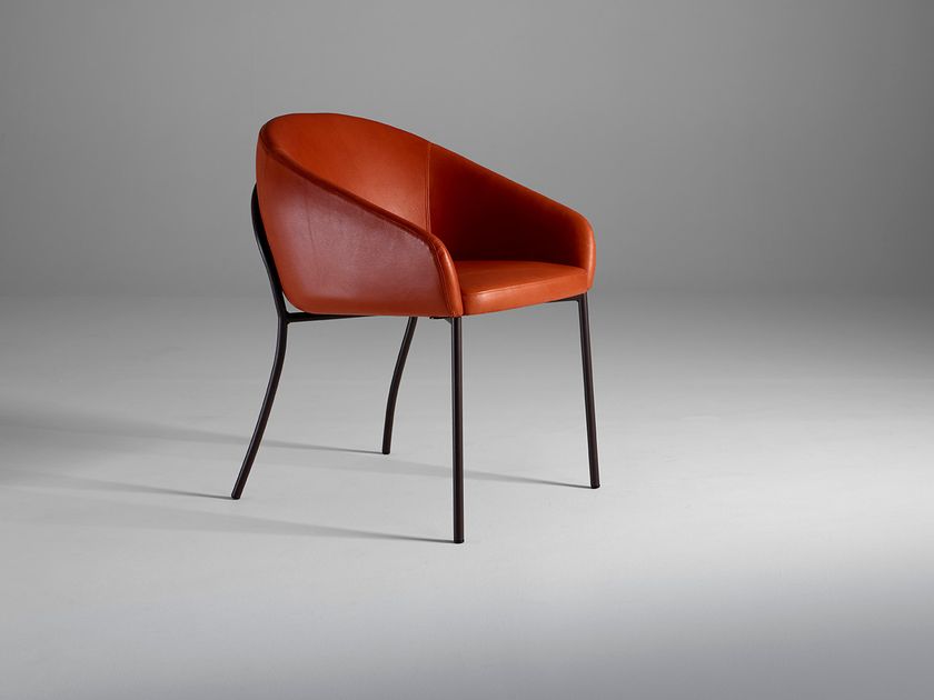 CONSIST Silla tapizada de cuero By Offecct | design Thomas Sandell