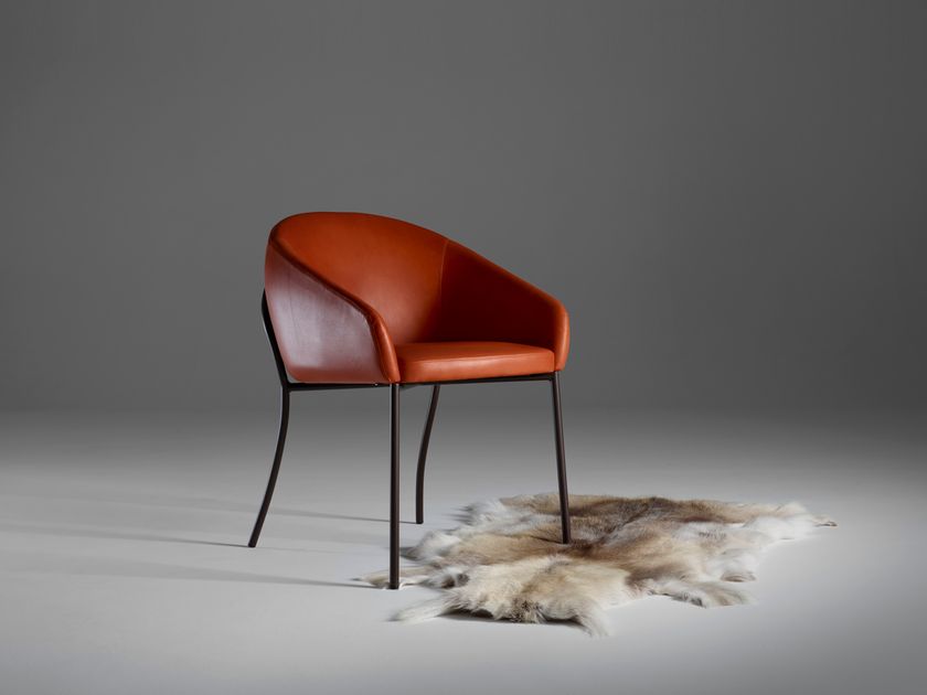 CONSIST Silla tapizada de cuero By Offecct | design Thomas Sandell