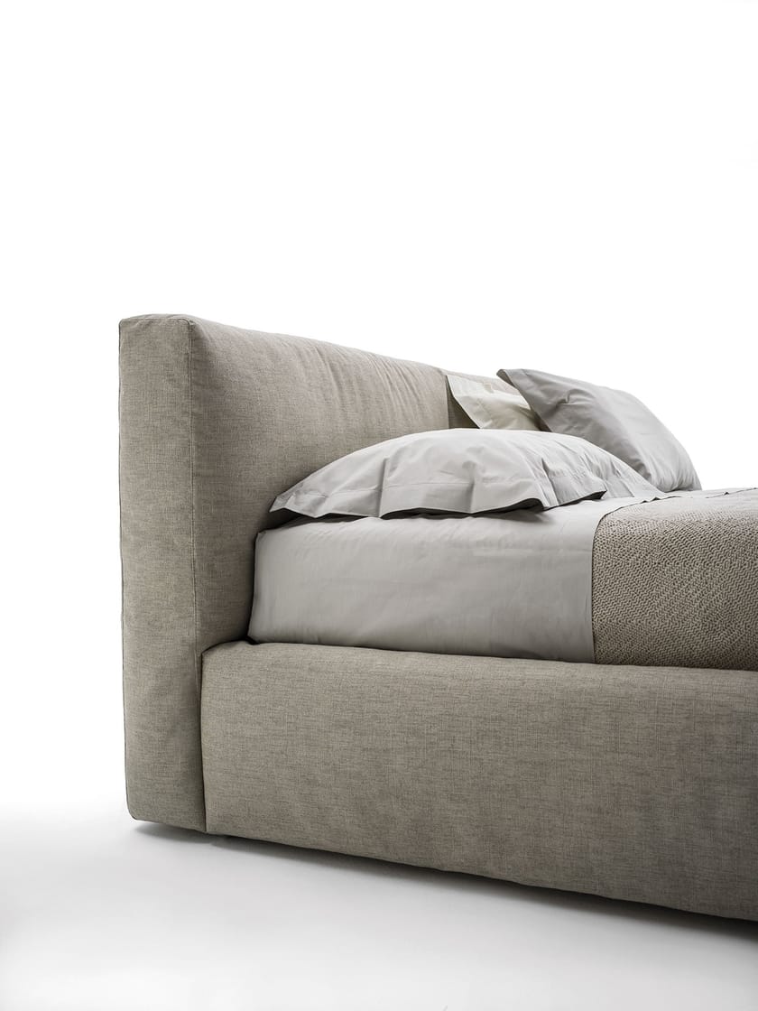 COOPER Fabric bed with upholstered headboard By Frigerio | design ...