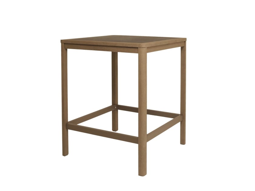 COPENHAGUE Square teak high table By Les Jardins®