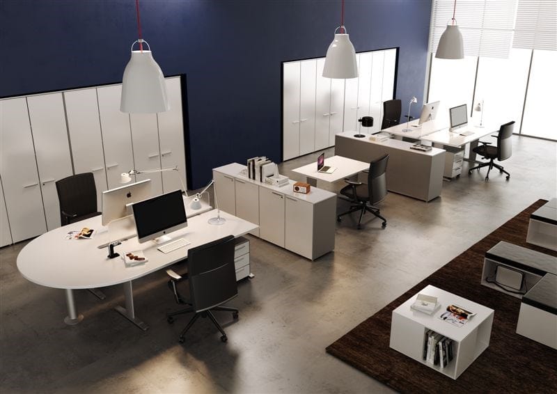 CORA | Rectangular office desk By MASCAGNI design Lucci Orlandini Design
