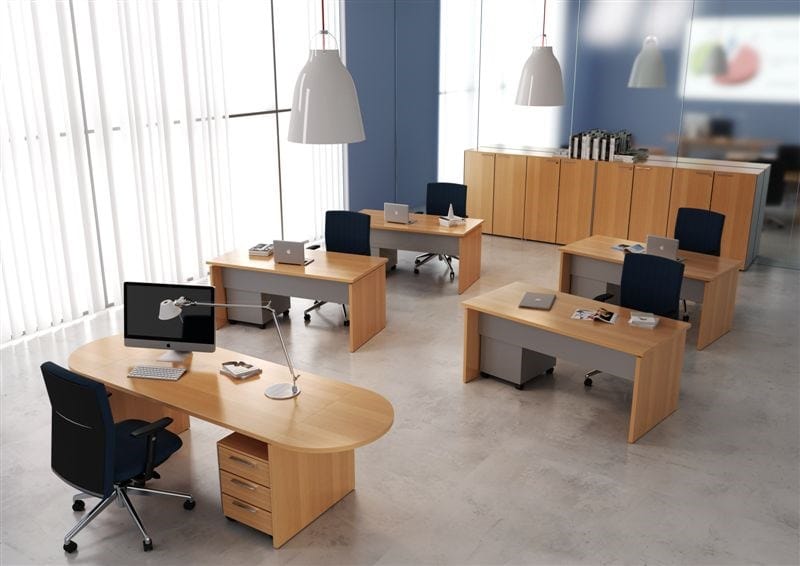 CORA | Rectangular office desk By MASCAGNI design Lucci Orlandini Design