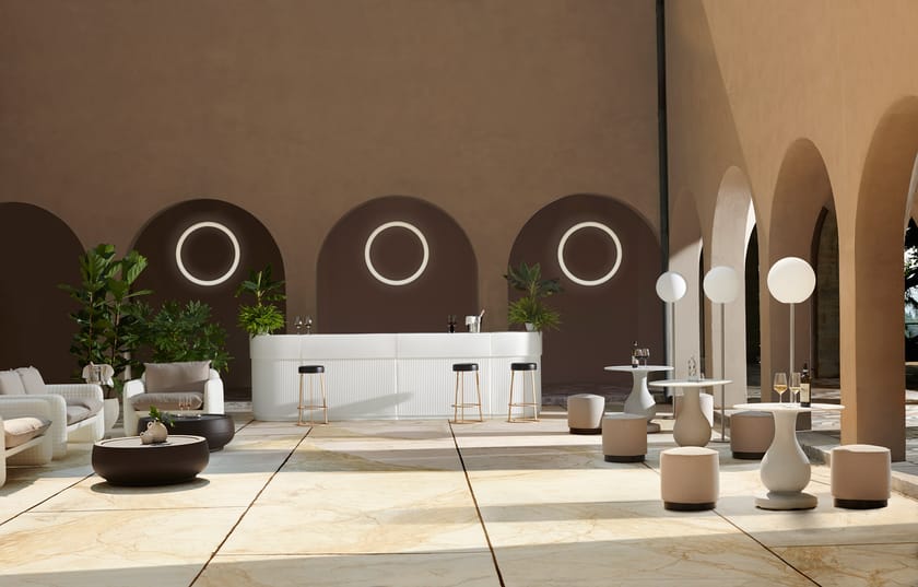 Illuminated polyethylene bar counter CORDIALE CORNER By SLIDE design ...