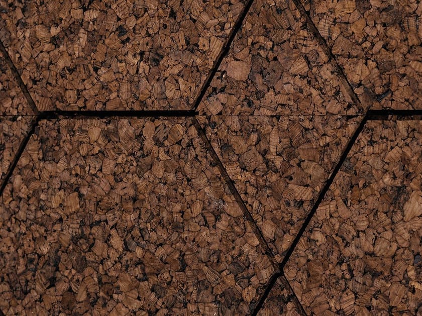 Cork wall tiles CORKHEXGRID By GENCORK