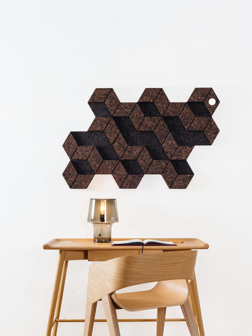 Cork wall tiles CORKUBE By GENCORK