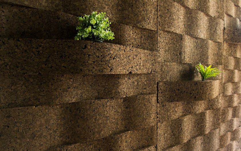 Dekorative Akustikplatte aus Kork CORKWAVE By TECNOSUGHERI