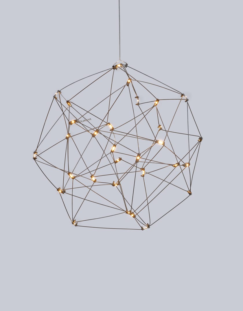 COSMOS GLOBE | Pendant lamp LED handmade metal pendant lamp By Quasar