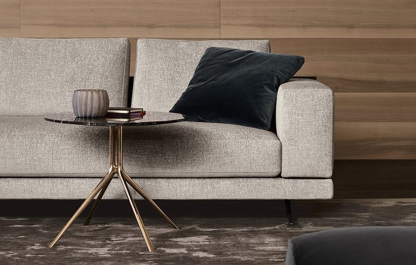 MONDRIAN Low round marble coffee table By Poliform | design Jean-Marie ...