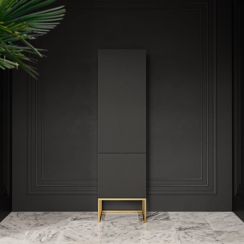 COUTURE | Bathroom column Floorstanding wooden bathroom cabinet with ...