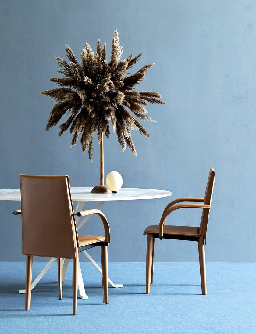 CRAB | Round table Round glass and steel dining table By fasem | design ...