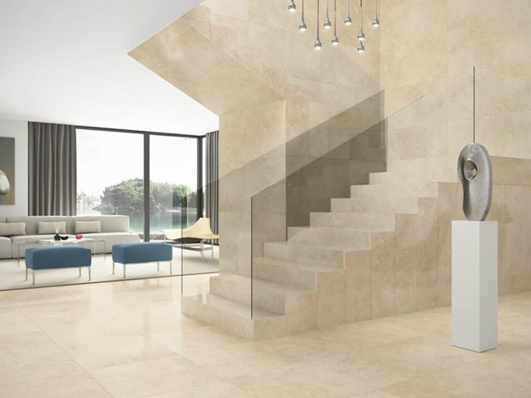 Wall/floor tiles with stone effect CREMA ROYAL by Revigrés