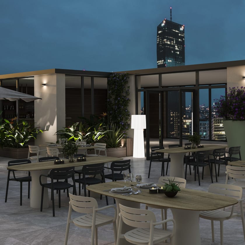 CROISETTE | Chair with armrests By Serralunga design Florent Coirier