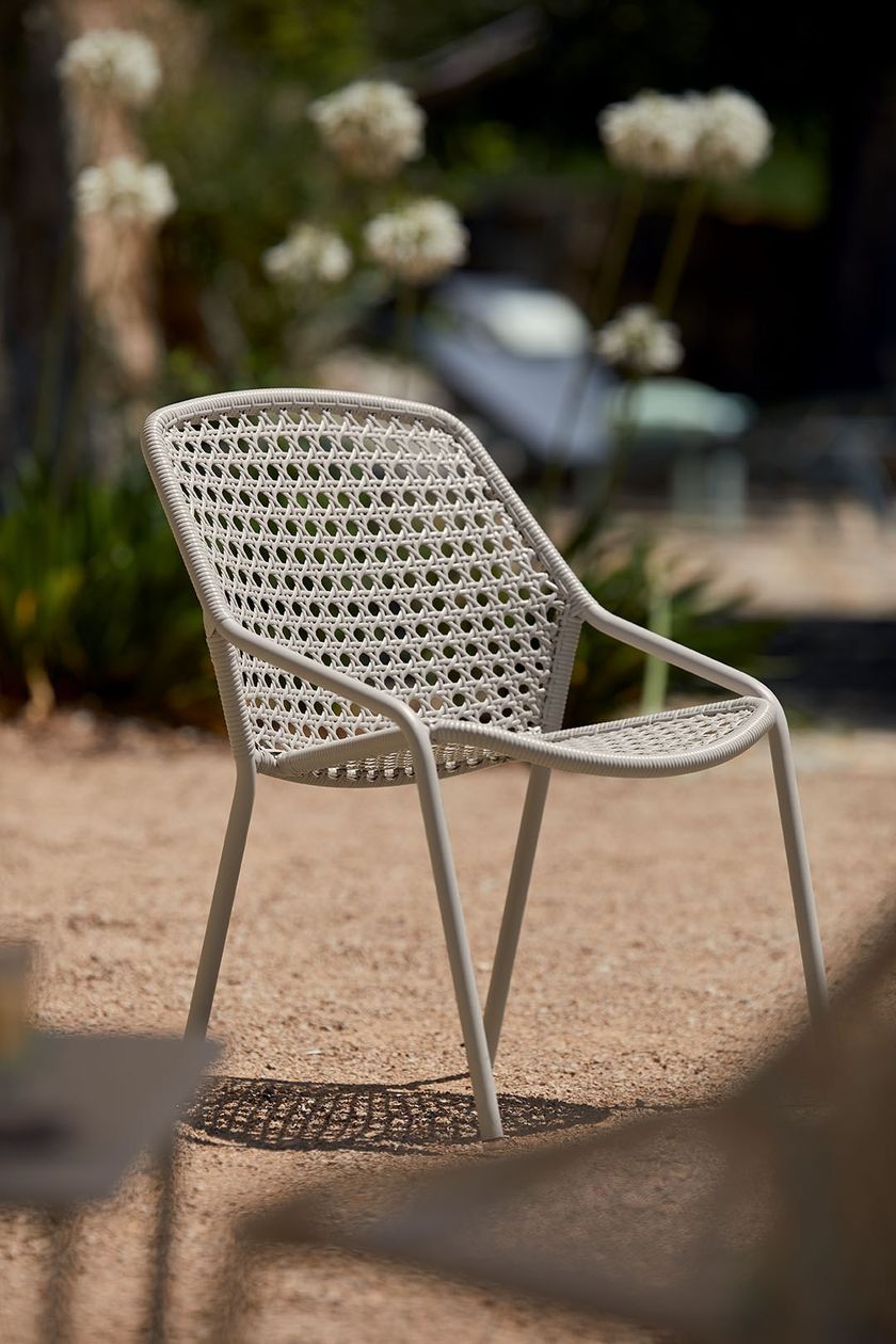 CROISETTE Garden stackable polyethylene fibre easy chair By Fermob ...