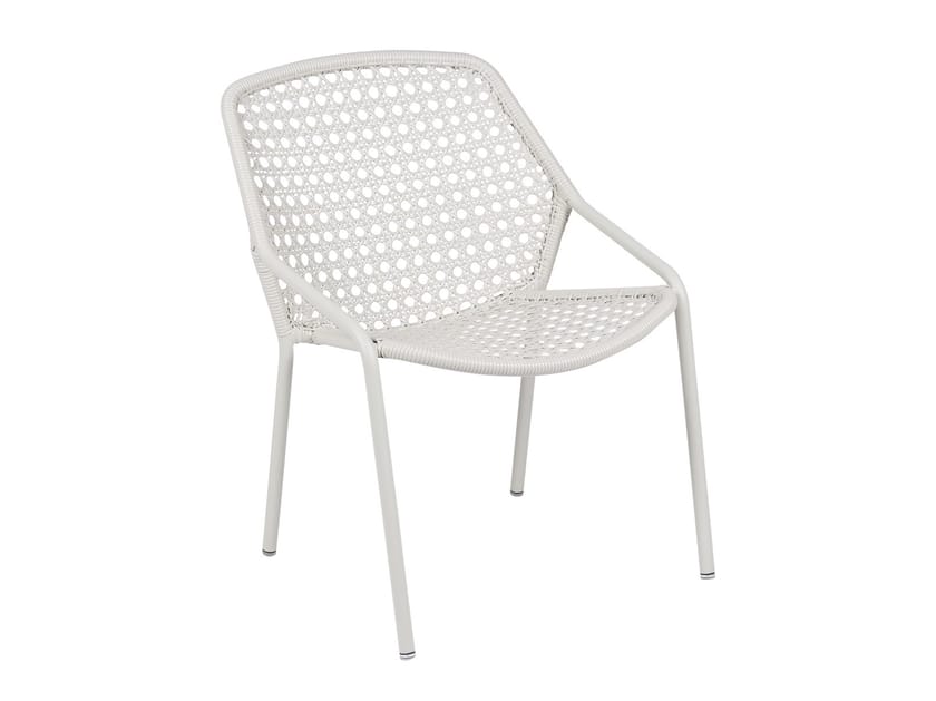 CROISETTE Garden stackable polyethylene fibre easy chair By Fermob ...