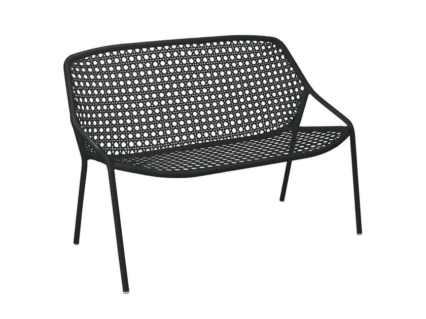 CROISETTE Banco de jardim de alumínio com encosto By Fermob | design ...
