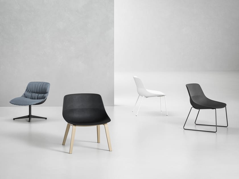 CRONA LIGHT LOUNGE Plastic easy chair By Brunner