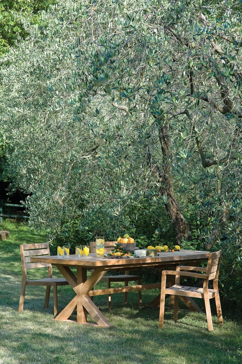 CRONOS Rectangular teak garden table By Ethimo