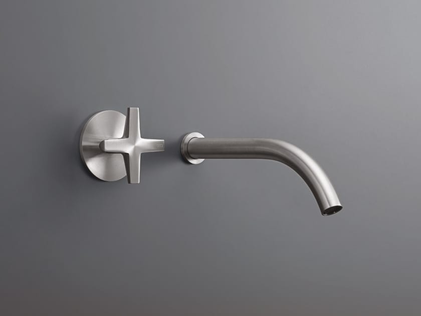 Misturador para lavatório de parede progressiva de aço inox CROSS 09 By ...