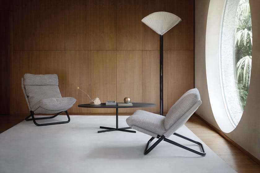 CROSS LOW Fabric armchair By arflex | design Marcello Cuneo