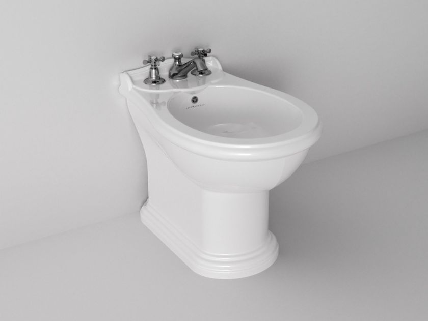 CROWN Floor mounted ceramic bidet with overflow By Park Avenue