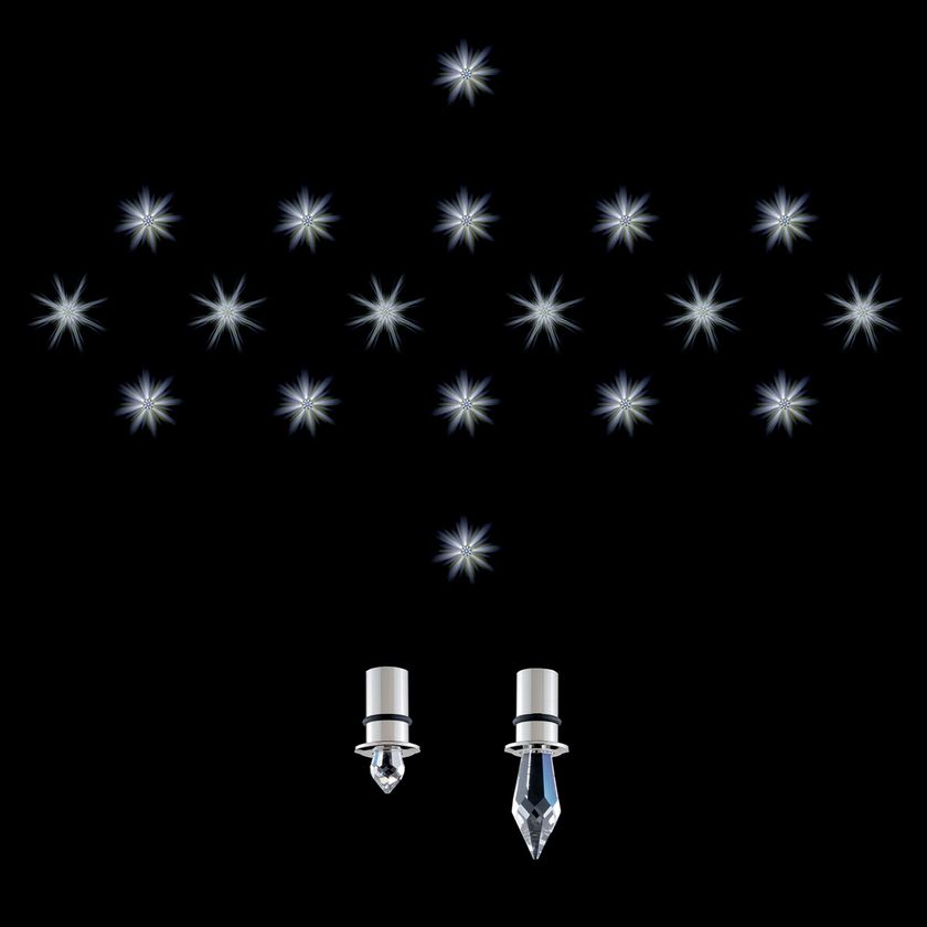 Contemporary style LED ceiling crystal spotlight with Swarovski ...