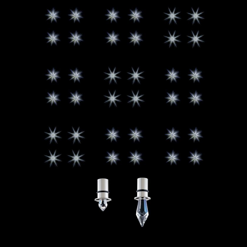 Contemporary style LED ceiling crystal spotlight with Swarovski ...
