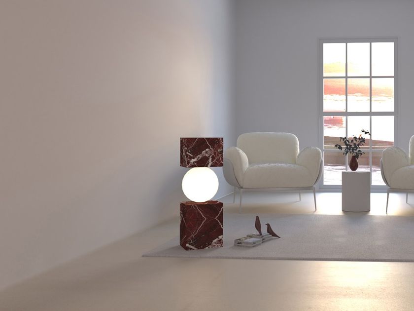 CS Marble floor lamp By Dimarmo | design sid&sign