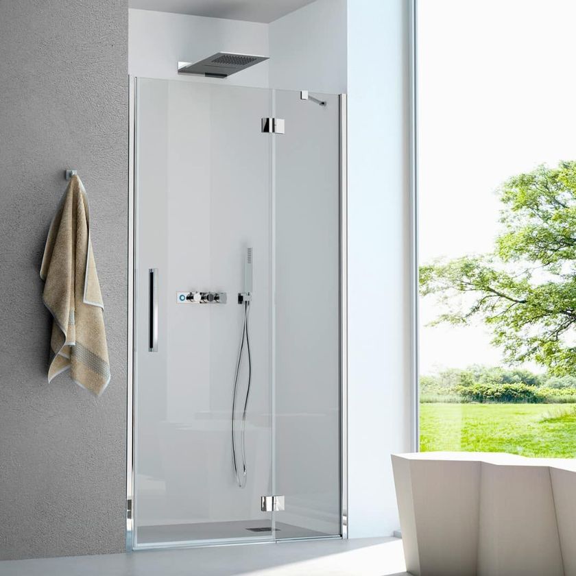 ALICE N.FB Rectangular niche glass and aluminium shower cabin with ...