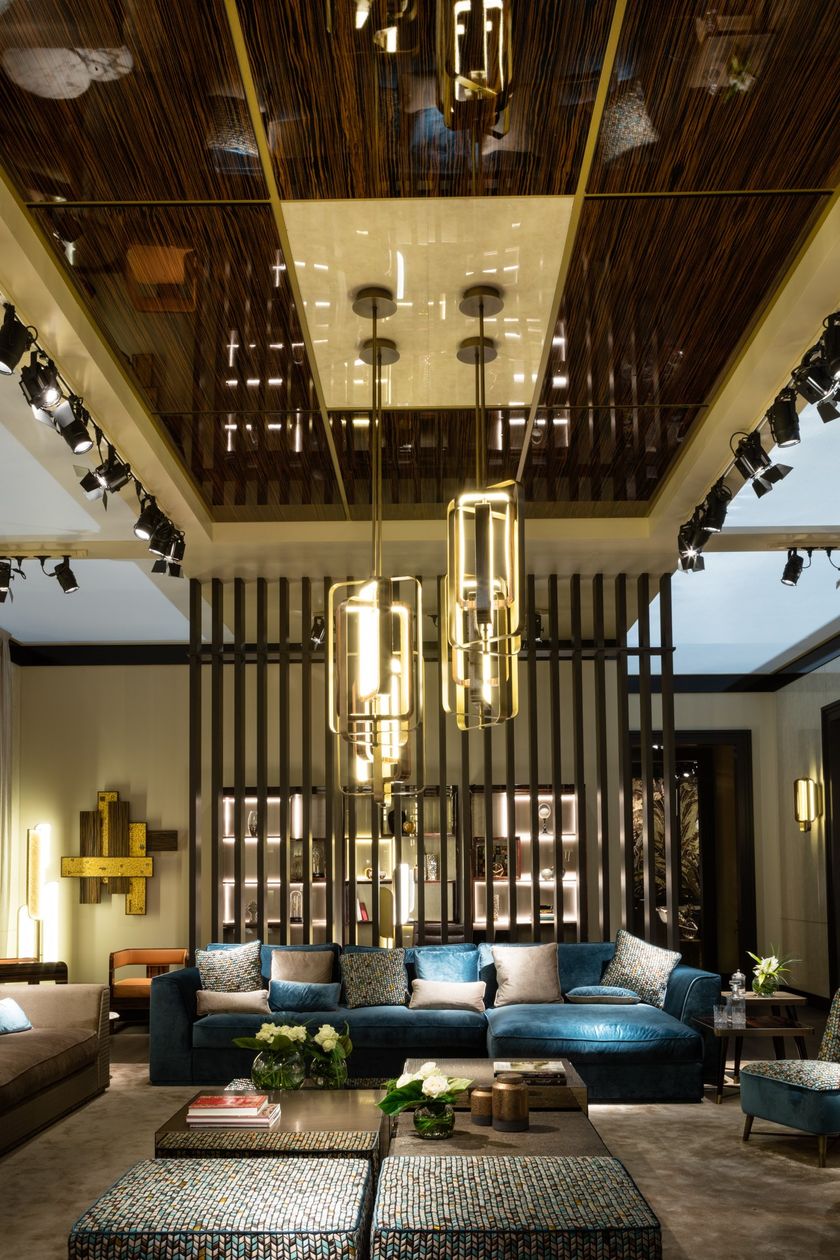 CUBE Square multi-layer wood pouf By Sicis