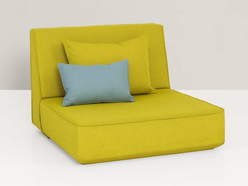 CUBIT Fabric armchair with removable cover with armrests By Cubit by Mymito