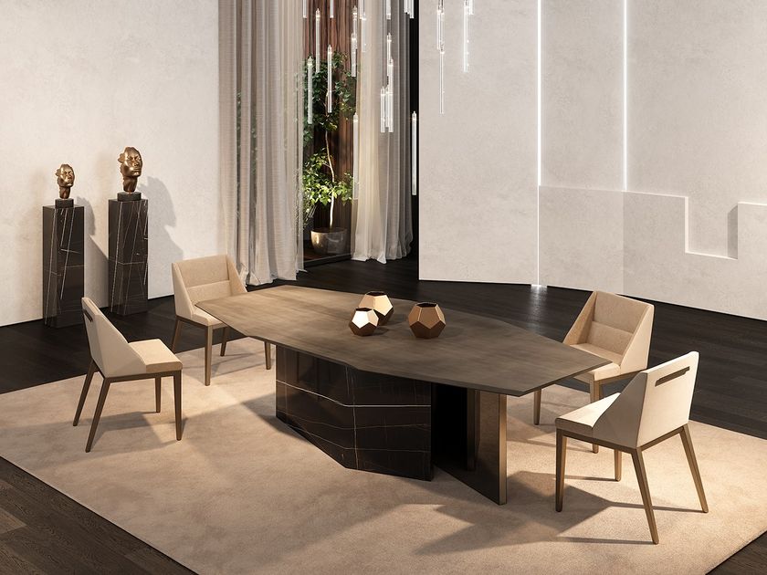 CUBITUM 72 Octagonal glass dining table By Reflex | design Riccardo ...