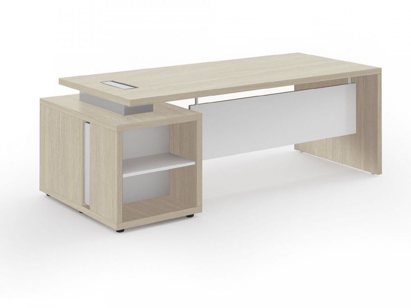 BRERA Wooden office desk with drawers By CUF Milano