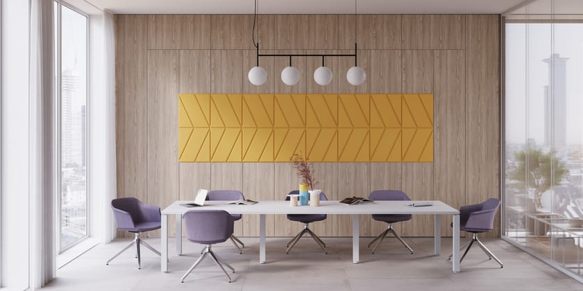 ENNEPI Tavolo da riunione rettangolare con sistema passacavi By CUF Milano