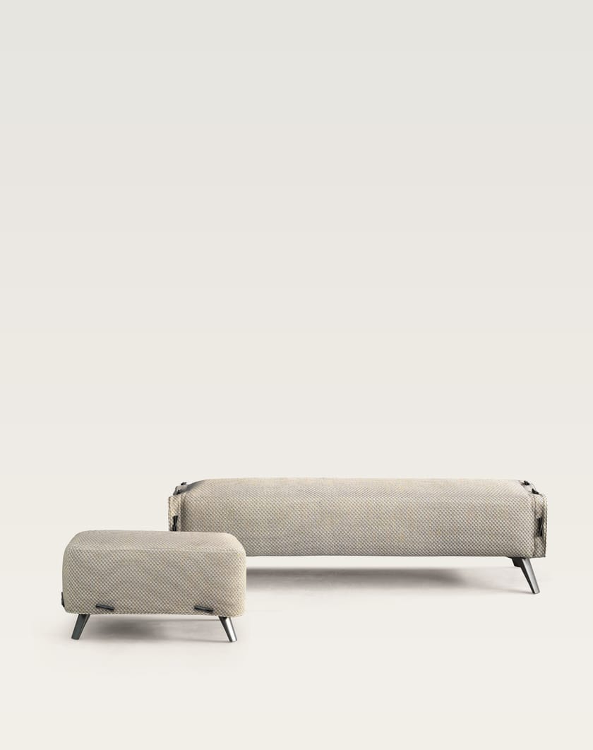 CUFF BENCH Upholstered fabric bench By Bonaldo | design Mauro Lipparini