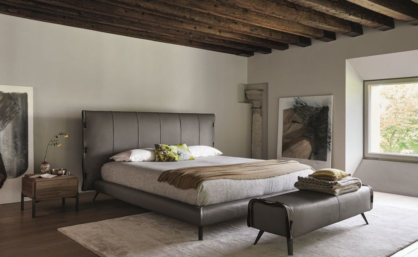 CUFF BENCH Upholstered fabric bench By Bonaldo | design Mauro Lipparini