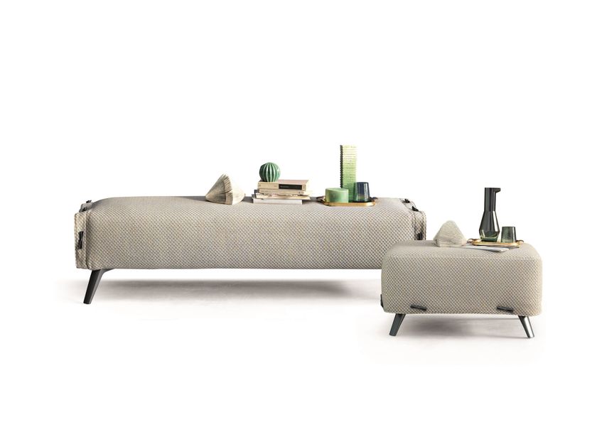 CUFF Upholstered rectangular fabric pouf By Bonaldo | design Mauro ...