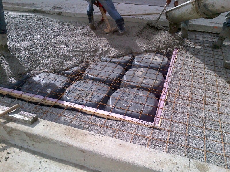 Formwork and dome for hollow core slab CUPOLEX RADICI By PONTAROLO