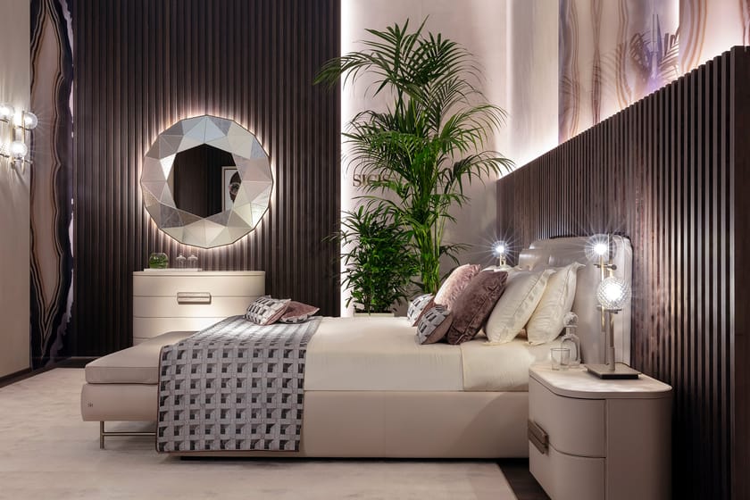 CUSHION Mirror with integrated lighting By Sicis