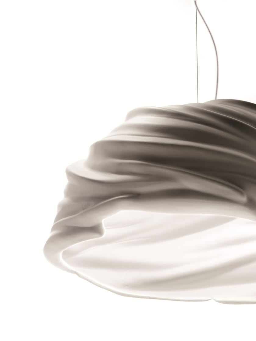 LED direct light ceramic pendant lamp CYCLONE By Fabbian design Bartek ...